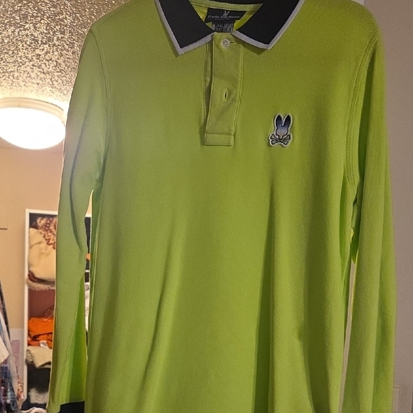 Psycho Bunny | Shirts | Psycho Bunny Mens Lime Green Polo Shirt | Poshmark